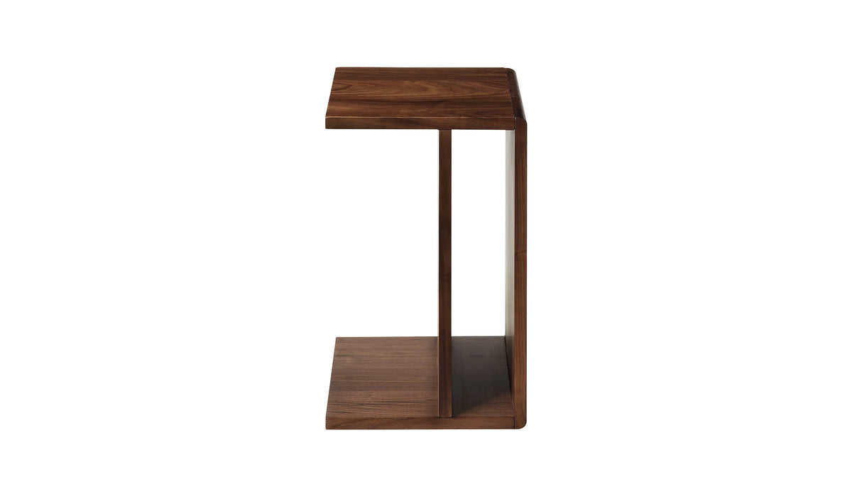 Cove Solid Wood C-Shape End Table | BenchMade Modern Tables