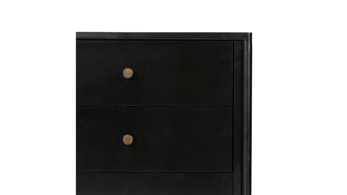 Atherton Iron 3-Drawer Nightstand | BenchMade Modern