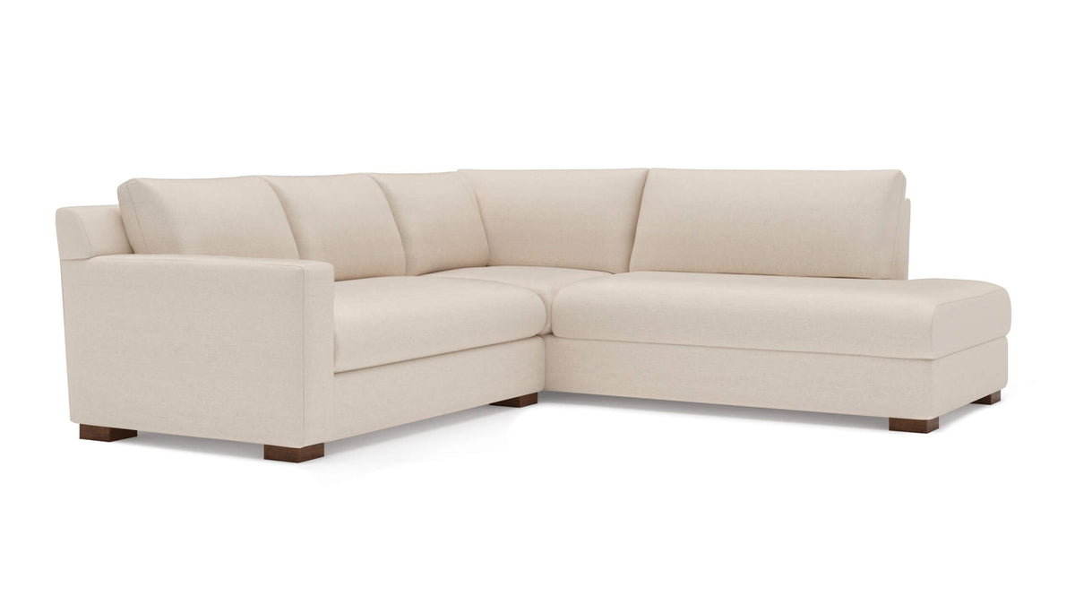 Catalina Custom Sectional with Bumper Chaise and Bench Cushions ...