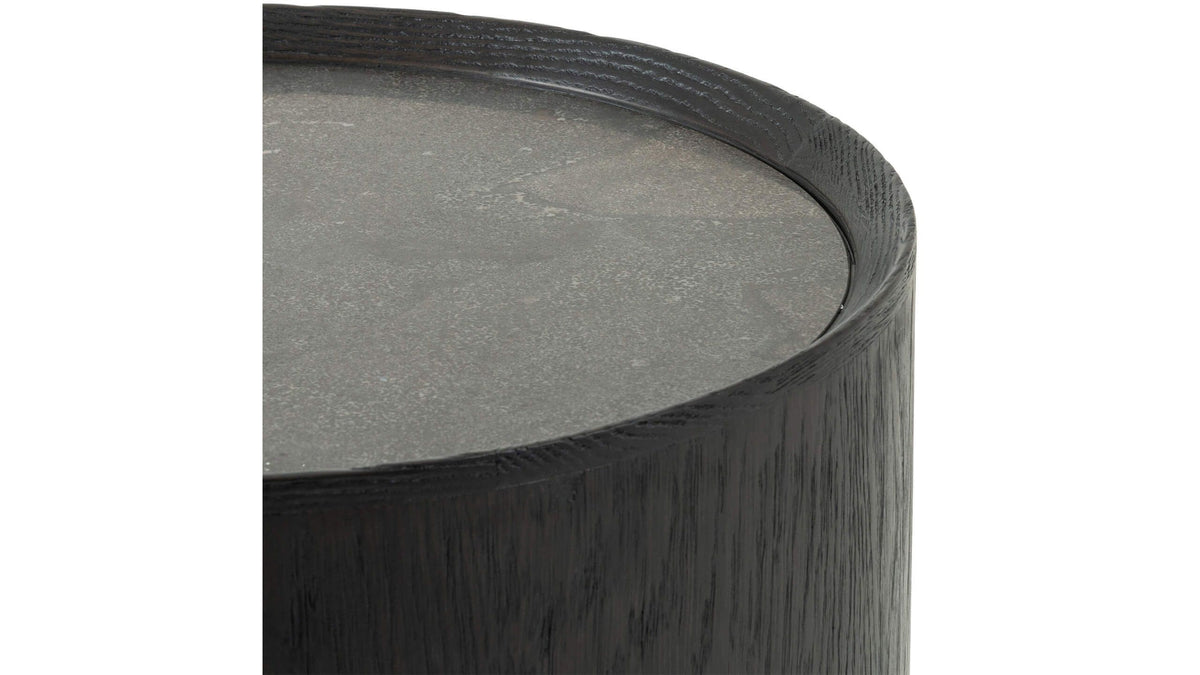 Cahuenga Oak & Bluestone End Table | BenchMade Modern Tables