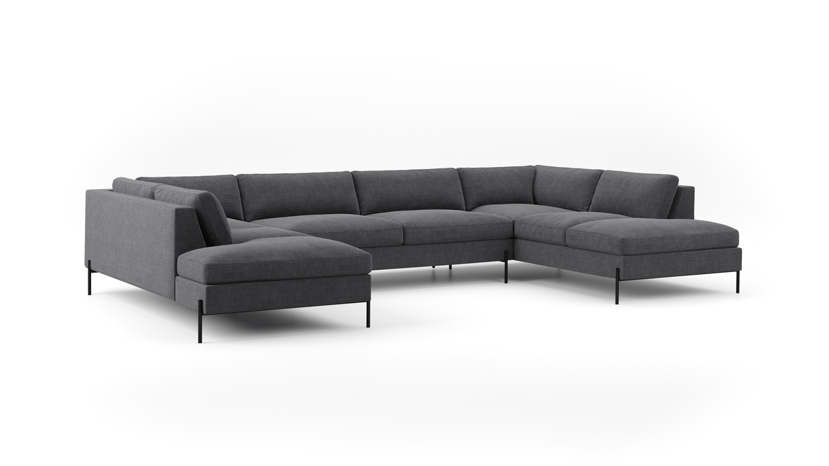 Catwalk U-Shaped Sectional With Bumpers – BenchMade Modern