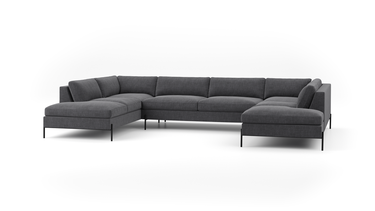 Catwalk U-Shaped Sectional With Bumpers – BenchMade Modern