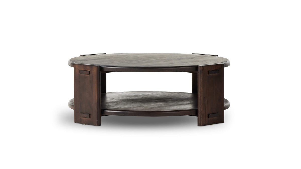 Clayton Round Wood Coffee Table | BenchMade Modern Tables