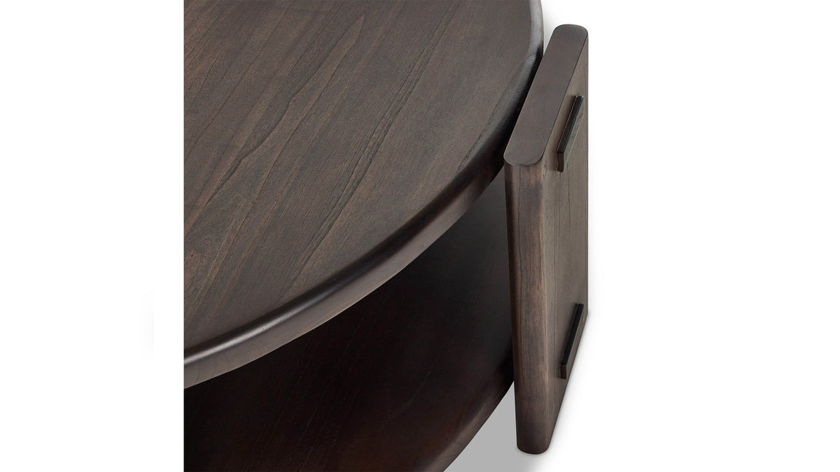 Clayton Round Wood Coffee Table | BenchMade Modern Tables