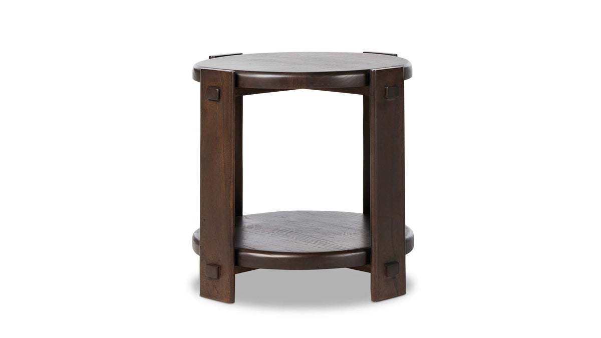 Clayton Two-Tier Wood End Table | BenchMade Modern Tables