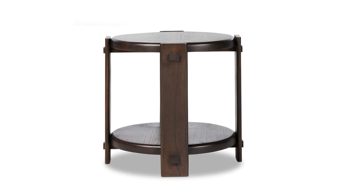 Clayton Two-Tier Wood End Table | BenchMade Modern Tables