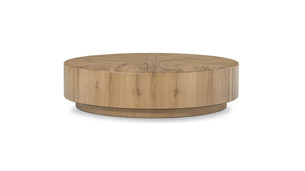 Corona Round Oak Coffee Table | BenchMade Modern Tables
