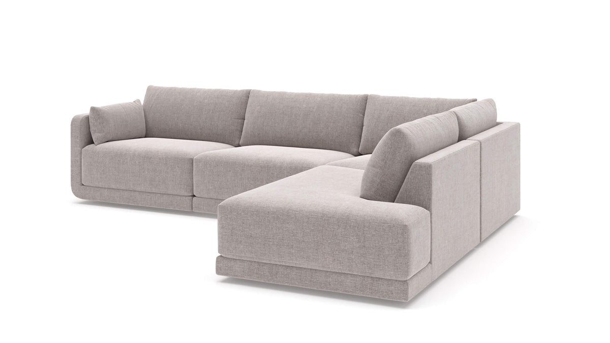 Eva Small Modular Sectional with Bumper | BenchMade Modern