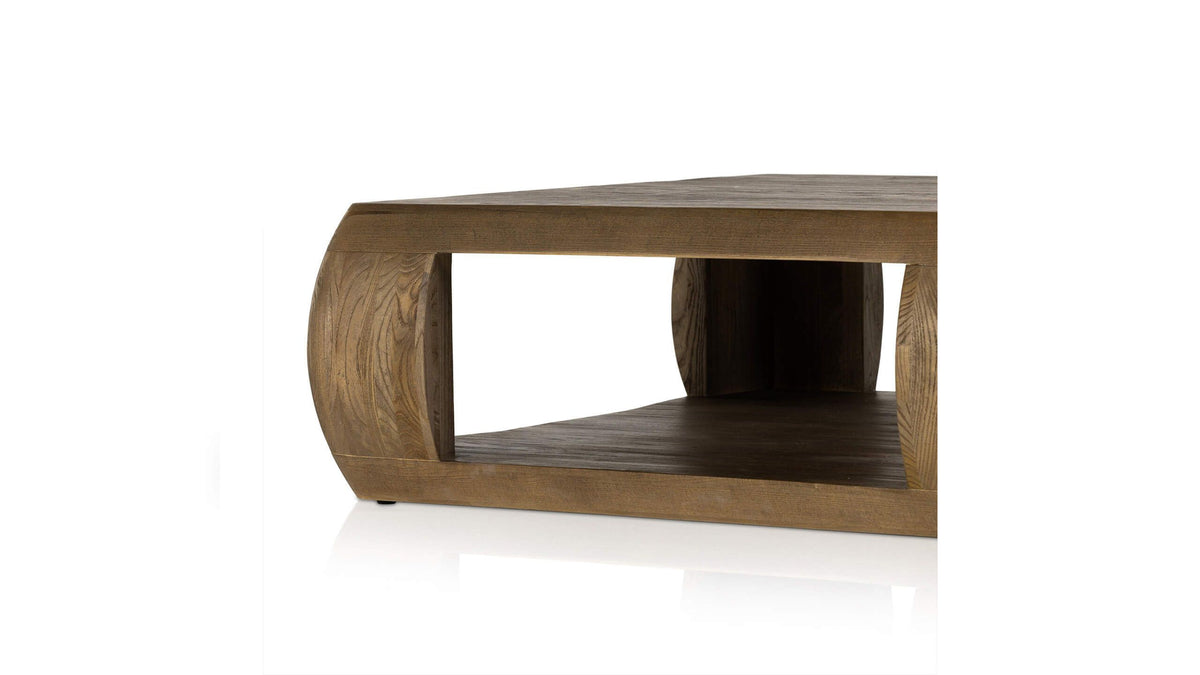 Oso Curved Wood Coffee Table | BenchMade Modern Tables
