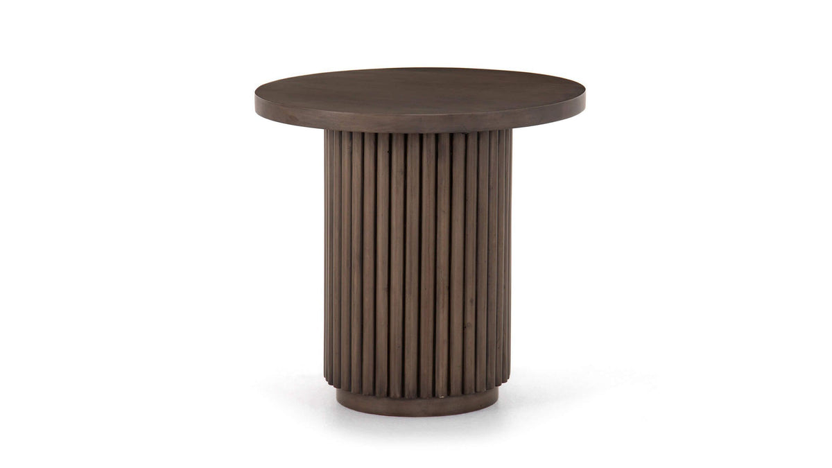 Reedley Reeded Wood End Table | BenchMade Modern Tables