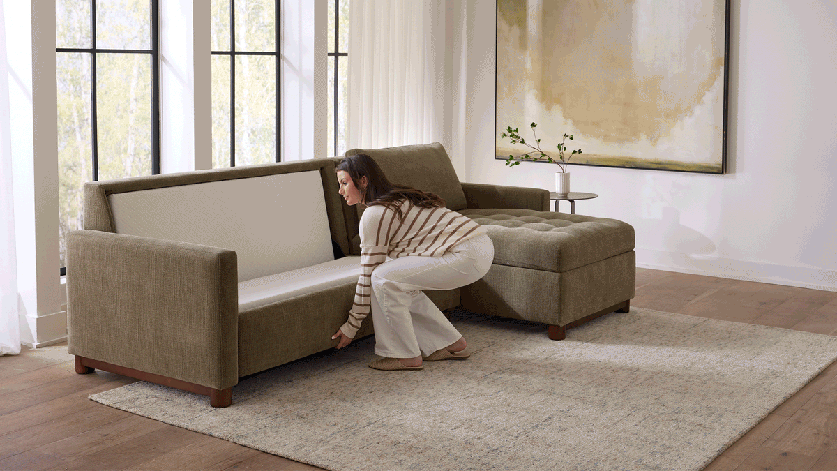 Reve Custom Sleeper Sectional | By BenchMade Modern