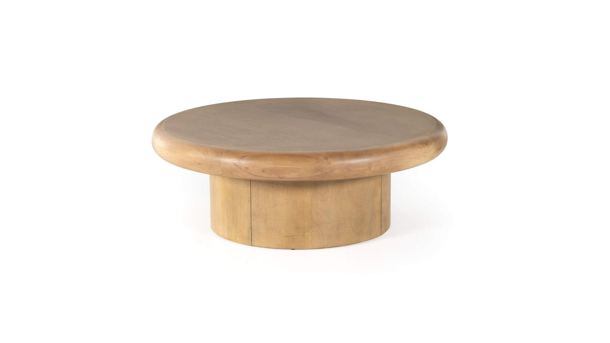 Stanton Small Wood Round Coffee Table | BenchMade Modern