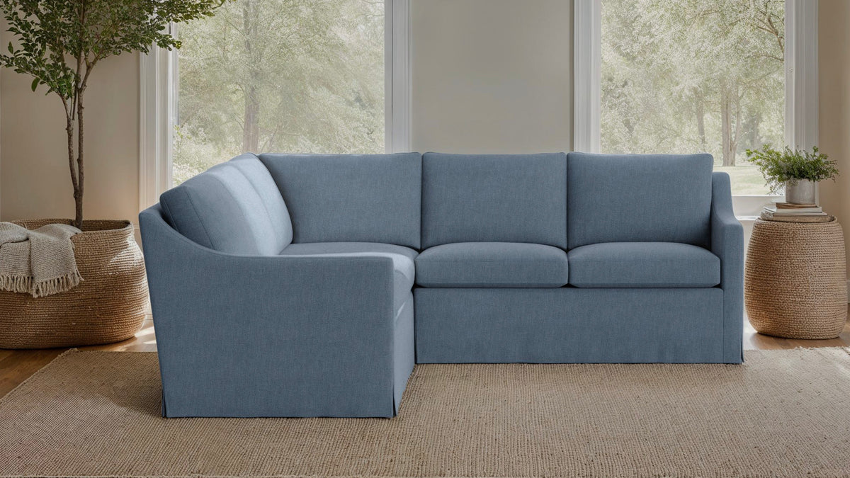 Vera Custom Skirted Sectional | Made in the USA by BenchMade Modern