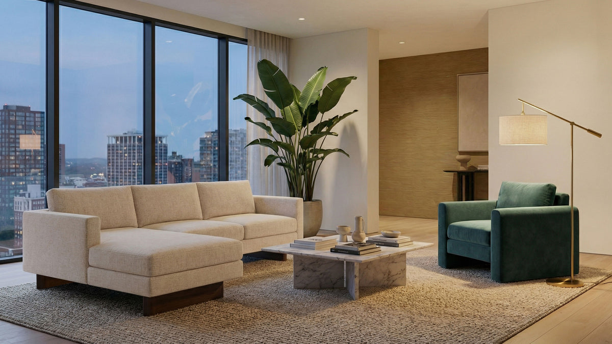 Vintage Sofa with Chaise | Benchmade Modern – BenchMade Modern